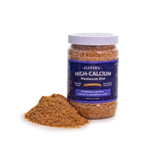 fluker's high calcium mealworm diet, can be used as a gut-loading food or bedding, 12 oz