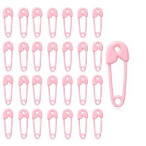 144 pieces of plastic safety pin girl baby shower preferred charm (pink)