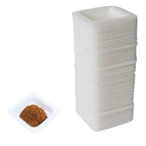 Small 1.7" Square Polystyrene Weigh Boats, Weighing Dishes, Weighing Boats, Anti-Static Disposable Tray, 10ml (160 pcs)