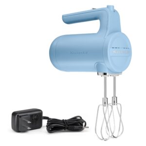 kitchenaid cordless 7 speed hand mixer - khmb732, blue velvet