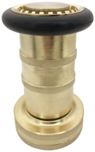 rosyocean 2 inch npsh fire hose nozzle brass fire equipment industial heavey duty spray jet fog nozzle