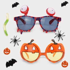 JOYIN 8Pcs Halloween Glasses Frame Costume Eyeglasses Halloween Eyeglasses Halloween Party Glasses for Kids Boys Girls Halloween Party Supplies and Party Favors, Assorted Styles (One Size Fits All)