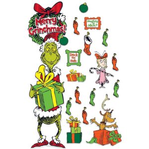 eureka dr. seuss the grinch all-in-one door decor kit