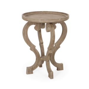 christopher knight home eleanor french country accent table with round top, natural