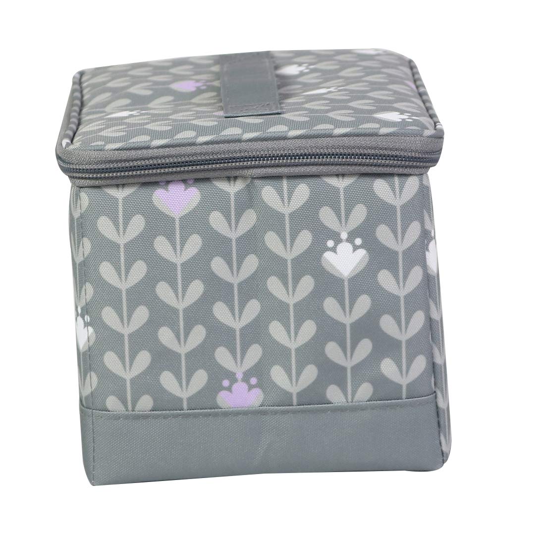 Everything Mary Sewing Case Grey Leaf Print EVM12861-1