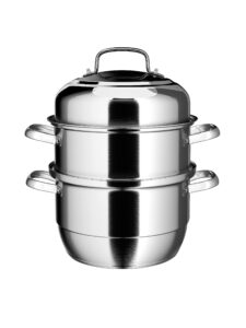 vention large indution steamer pot(32cm), 3 tier steamer for cooking, 12 7/10 inch stainless steel steamer pot for cooking, steam pot for dumpling