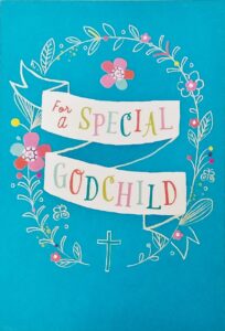 greeting card for a special godchild - god made you amazing through and through - religious christian happy birthday