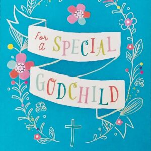 Greeting Card For A Special Godchild - God Made You Amazing Through and Through - Religious Christian Happy Birthday