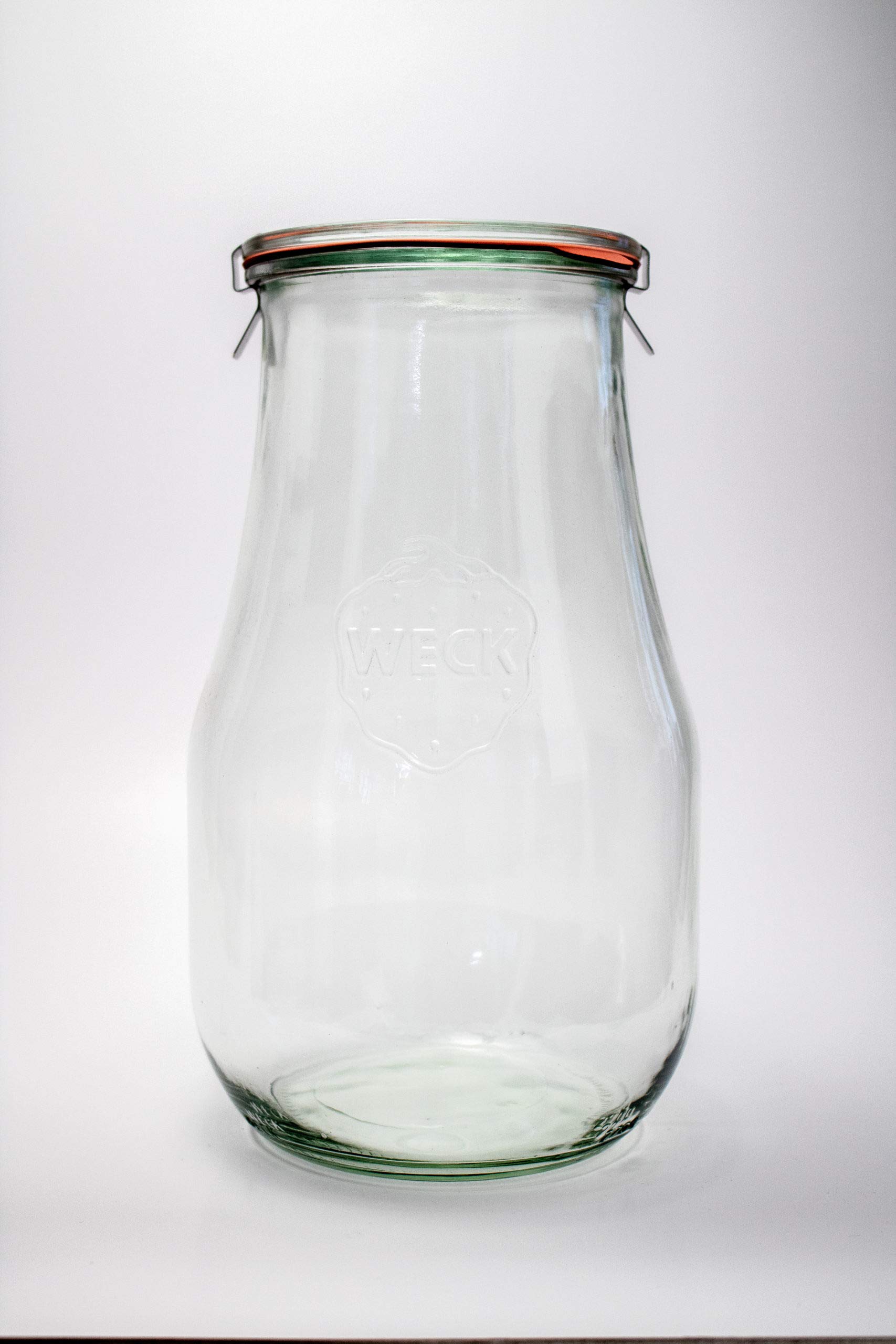 Weck Jars Tulip 2.5 Liter - Sour Dough Starter Jars - Large Glass Jars for Sourdough - Starter Jar with Glass Lid - Suitable for Canning & Storage