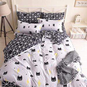 vanson black bed pillowcase duvet cover quilt cover set 3d print decoration 3 pieces set full size