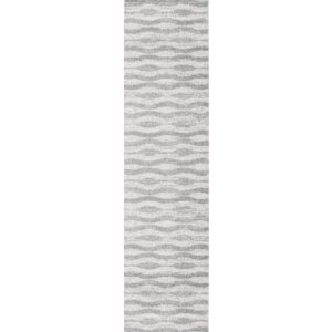 nuLOOM 2' x 6' Performance Indoor Area Rug, Non-Shed, Power Loomed High-Traffic Area Rug for Living Room, Bedroom, Home, Tristan Grey