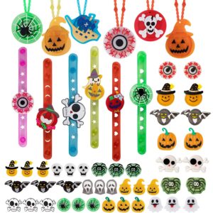 Halloween Party Favors for Kids, Light Up Necklace Rings Watch Party Supplies Set for Halloween Holiday