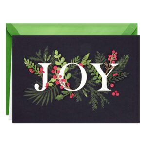 hallmark signature christmas card (holly boughs)