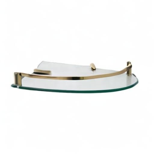 Signature Hardware 296092 Engel 14" Glass Bathroom Shelf