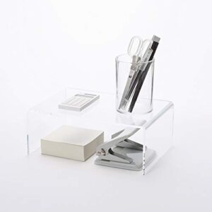 無印良品 Muji 15919833 Acrylic Divider Shelf, Small, Approx. Width 10.2 x Depth 6.9 x Height 3.9 inches (26 x 17.5 x 10 cm)