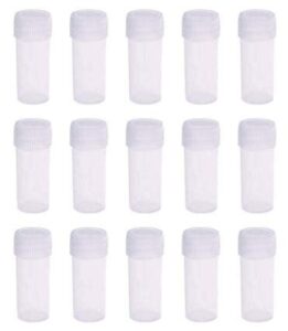 5ml plastic sample small bottles vial storage with lid vial storage container for small items-50pcs