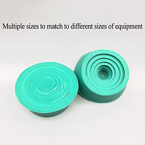 LabZhang 9 Count Buchner Funnel Flask Adapter Set,Filter Adapter Cones Set,Tapered Collar Green 9 Sizes,9pcs