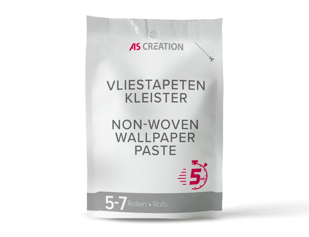 A.S. Création Wallpaper Paste - Strong Wallpaper Adhesive for Approximately 5-7 Rolls of Non-Woven Wallpaper - high-Yield, Stain-Free Wallpaper Glue for Non-Woven Wallpapers - 1 x 0,44 lbs (200 g)