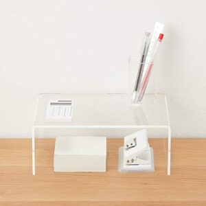 無印良品 Muji 15919833 Acrylic Divider Shelf, Small, Approx. Width 10.2 x Depth 6.9 x Height 3.9 inches (26 x 17.5 x 10 cm)