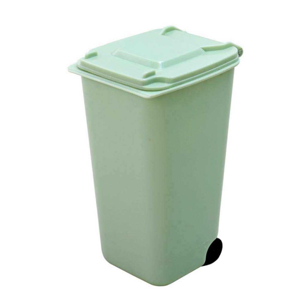 FORUU Mini Plastic Trash Can,Storage Bin Desktop Organizer,Pen Pencil Holder,Portable Household Trash Can,Debris Sorting Trash,Waste Basket,Small Trash Can,Best for Home Office Kitchen