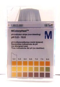 ph tester strips (100 count) - body acid/alkaline test - range ph 5.0-10.0 - emd colorphast, 1 pack