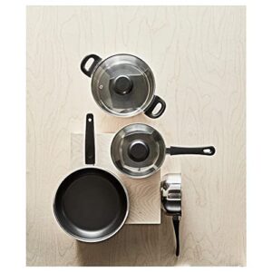 IKEA KAVALKAD Frying Pan Set of 2, Black Teflon Classic Non-Stick Coating