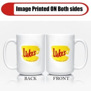 Luke's Diner Coffee Mug Ceramic Mugs Tea Cup Fun Novelty Gift 15 oz (Gilmore Girls Mug)