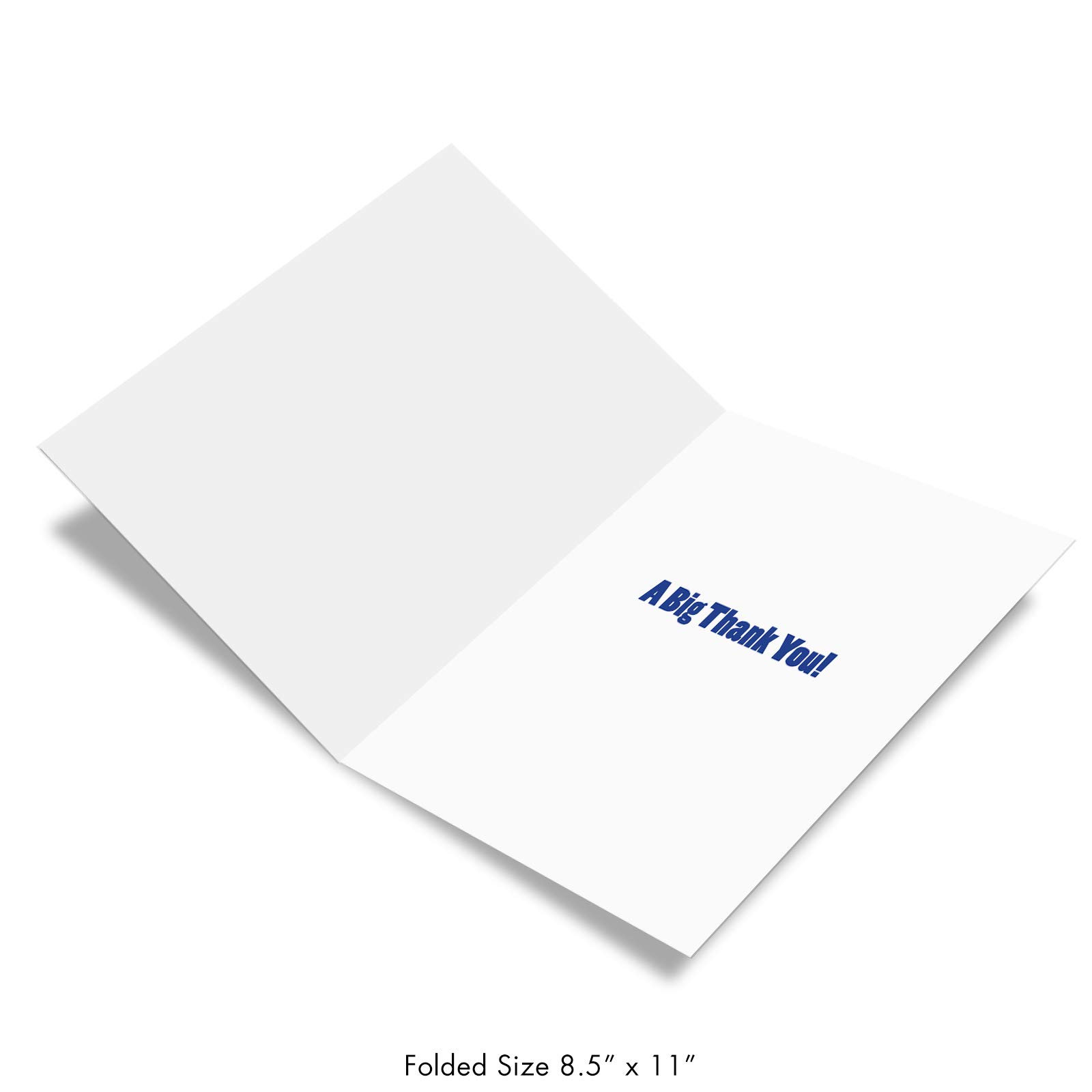 NobleWorks - Jumbo Thank You Greeting Card (Team) 8.5 x 11 Inch with Envelope (1 Pack) Large To The Whole Team J9150TYG