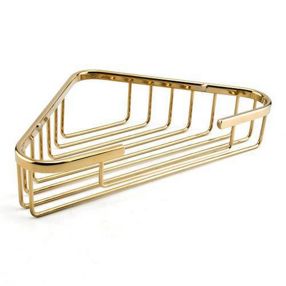 Signature Hardware 296025 10-1/4" Solid Brass Corner Shower Basket