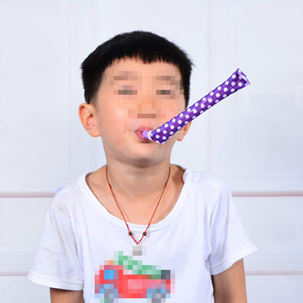 24 Pieces Party Blower Noisemakers Blowouts Whistles Party Squawkers Fringed Noise Maker Blowouts Noisemakers Funny Party Blowouts Blowers Musical Blowouts Party Horns Noisemakers, Random Color