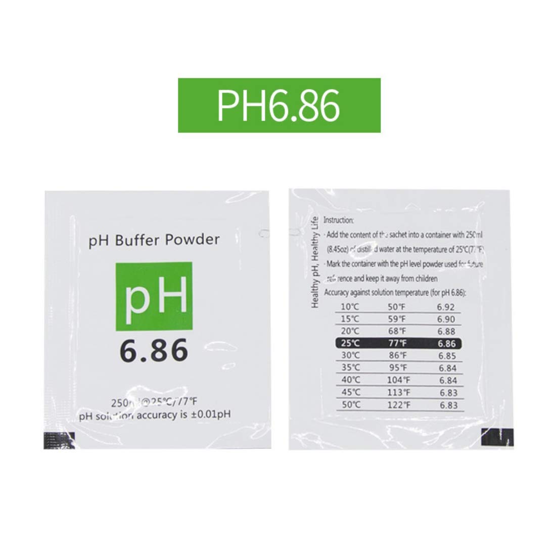 Nynelly 15pcs pH Meter Buffer Solution Powder for Precise and Easy for Precise pH Calibration Powder Solution 4.00,6.86,9.18