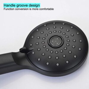 Cabilock Handheld Shower Head Set High Pressure Shower Head Sprayer with Stainless Steel Hose for Home Bathroom Kitchen(Black)