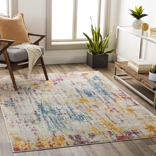 Livabliss Hezel Modern Abstract Area Rug,6'7" x 9',Multi