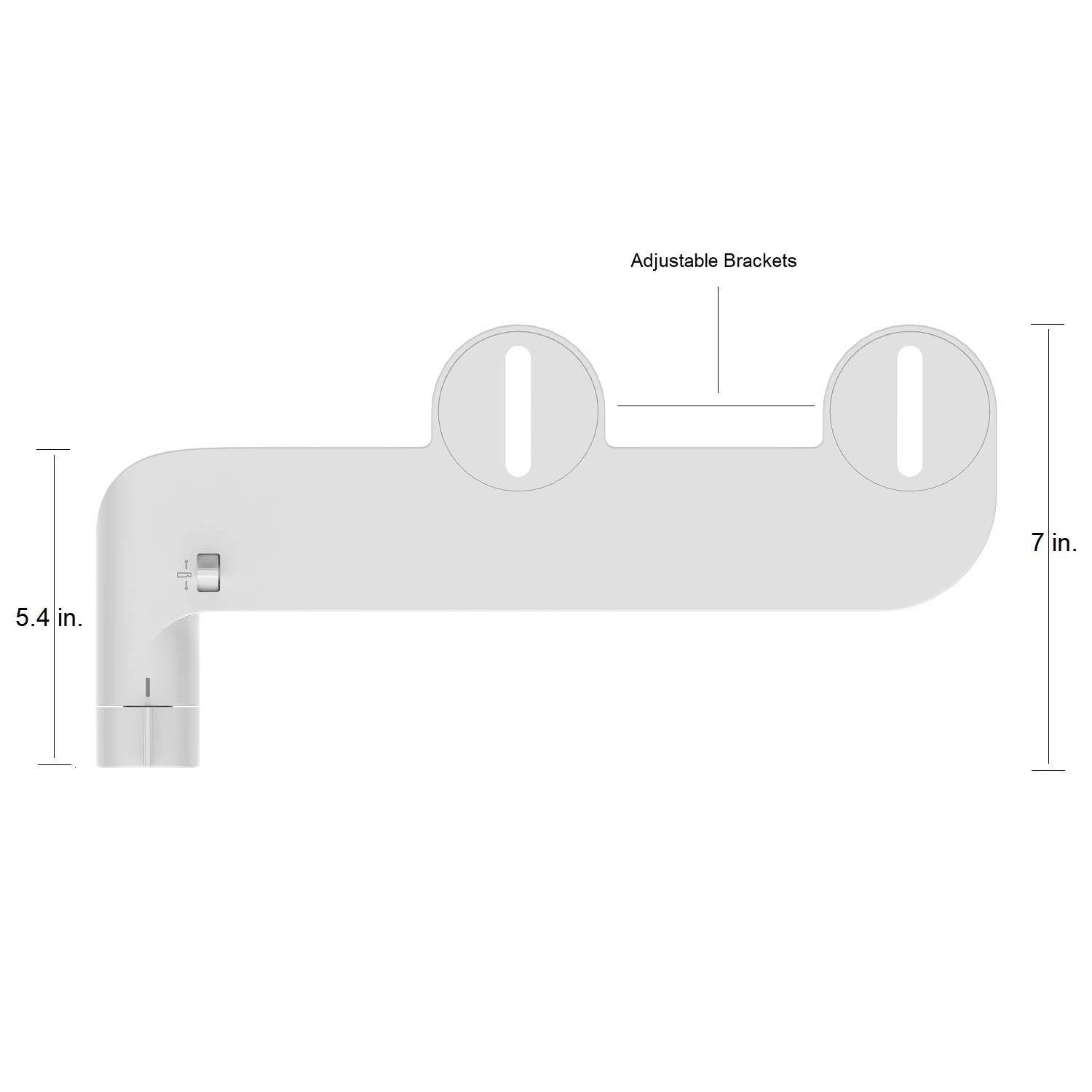 Bidet Attachment with Nozzle Angle Adjuster