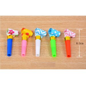 24 Pieces Party Blower Noisemakers Blowouts Whistles Party Squawkers Fringed Noise Maker Blowouts Noisemakers Funny Party Blowouts Blowers Musical Blowouts Party Horns Noisemakers, Random Color