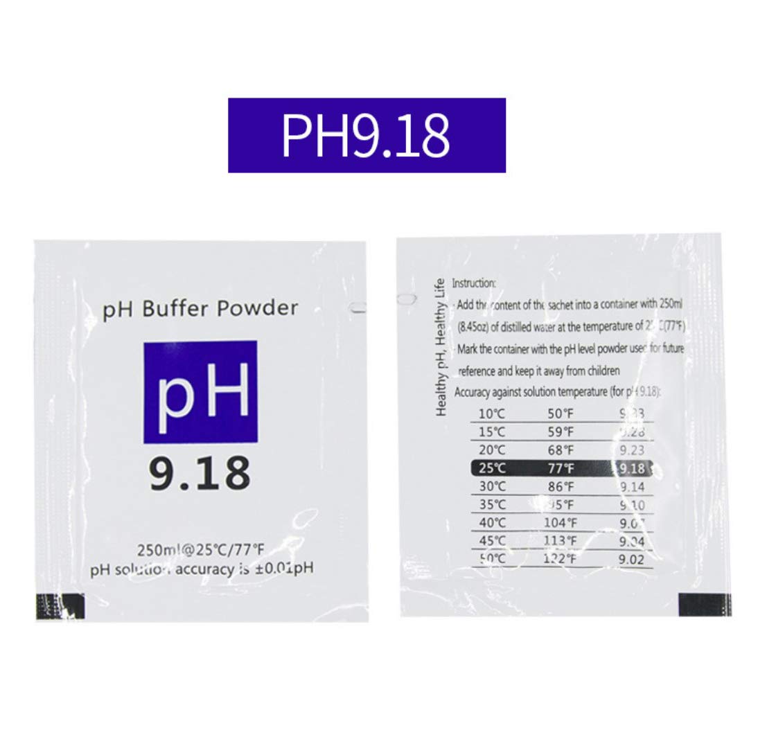 Nynelly 15pcs pH Meter Buffer Solution Powder for Precise and Easy for Precise pH Calibration Powder Solution 4.00,6.86,9.18