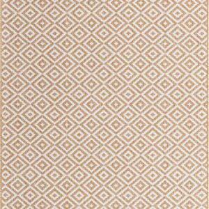 Unique Loom Outdoor Collection Area Rug - Costa Rica (5' 3" x 8' Rectangle, Beige/ Cream)