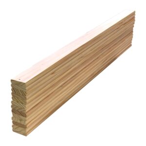 Bed Slats Solid Pine Wood Slats Twin Bed Mattress Support Wooden Slats 39 in Long x 2.75 in Wide x 0.65 in Depth Pack of 13 Count Single Bed Replacement Parts Custom Size Cutting Service (Twin 39 in)