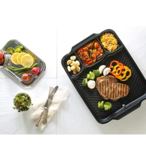 Kitchen Flower Multi Kan Kan Non-Stick Divider Grill Pan