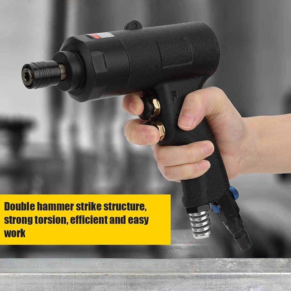 Pneumatic Screwdriver, 8H Industrial Grade Gun Type Impact Air Screwdriver with Environmental for Furniture Assembly