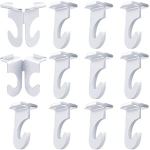 10 pieces drop ceiling hooks metal drop-ceiling t-bars one-piece ceiling grid clips suspended ceiling hooks for hanging plants decorations, holds up to 20 lbs