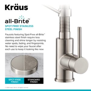 KRAUS Bolden Commercial Style Pull-Down Kitchen Faucet and Purita Water Filter Faucet Combo in Chrome, KPF-1610-FF-100CH