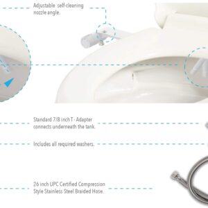 Bidet Attachment with Nozzle Angle Adjuster