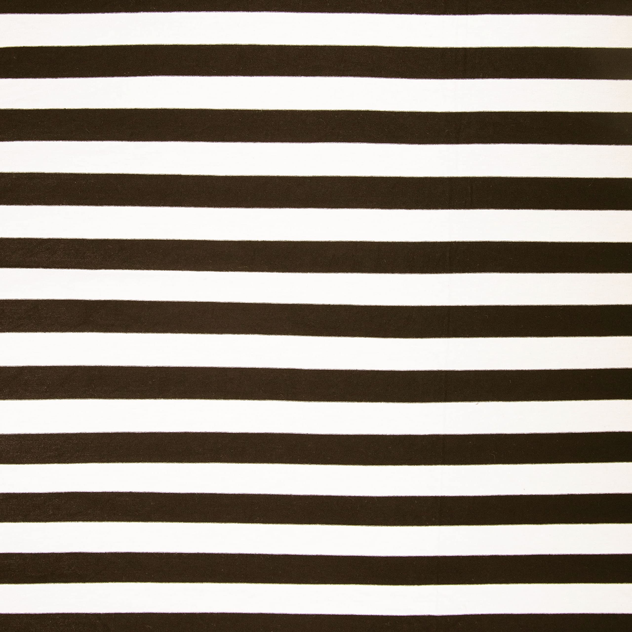 FabricLA Rayon Spandex Jersey Knit Fabric 1" Stripes - 58/60" Inches (150 CM) Wide by The Yard - 4 Way Stretch Fabric - Light to Medium Fabric 220 GSM - (Off White, Black)