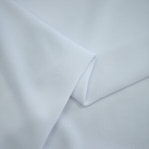 UNOMEGA 100% Polyester Birdseye/Mock Mesh/Flat Back/Eyelet Mesh/Pique Sports Athletic White Knit Fabric by The Yard