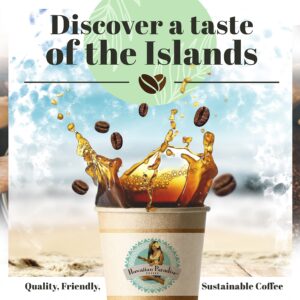 Hawaiian Paradise Coffee 10% Kona Coffee Blend Ground 12oz. Bag - Premium Rich Flavored Roast Bold Signature Brewed – 100% Arabica Gourmet Finest Beans