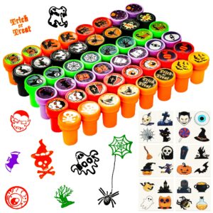 max fun 192pcs halloween party favors toys halloween stamps halloween stickers for kids halloween party supplies, goodies bags, classroom game reward prizes(halloween)