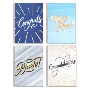 hallmark congratulations cards assortment, bravo (boxed set of 12 cards with envelopes) for graduation, promotion, wedding, all occasion