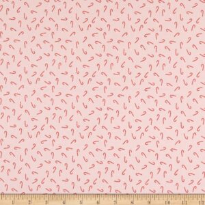 riley blake santa claus lane candy canes pink quilt fabric by the yard