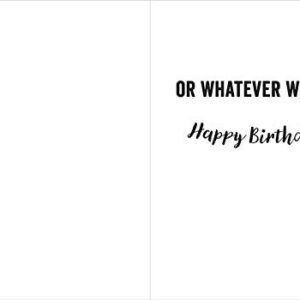 RSVP Birthday Card for Her: Eat Right, Exercise and Live to Be 100 Funny/Humorous Feminine